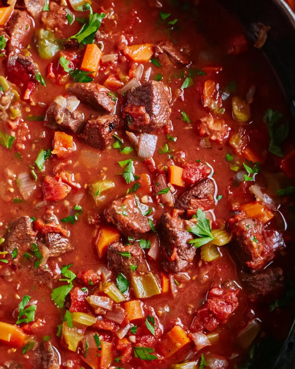 Lamb Tomato Bredie with Grilled Sweet Potato & Brown Rice - Week 2 ...