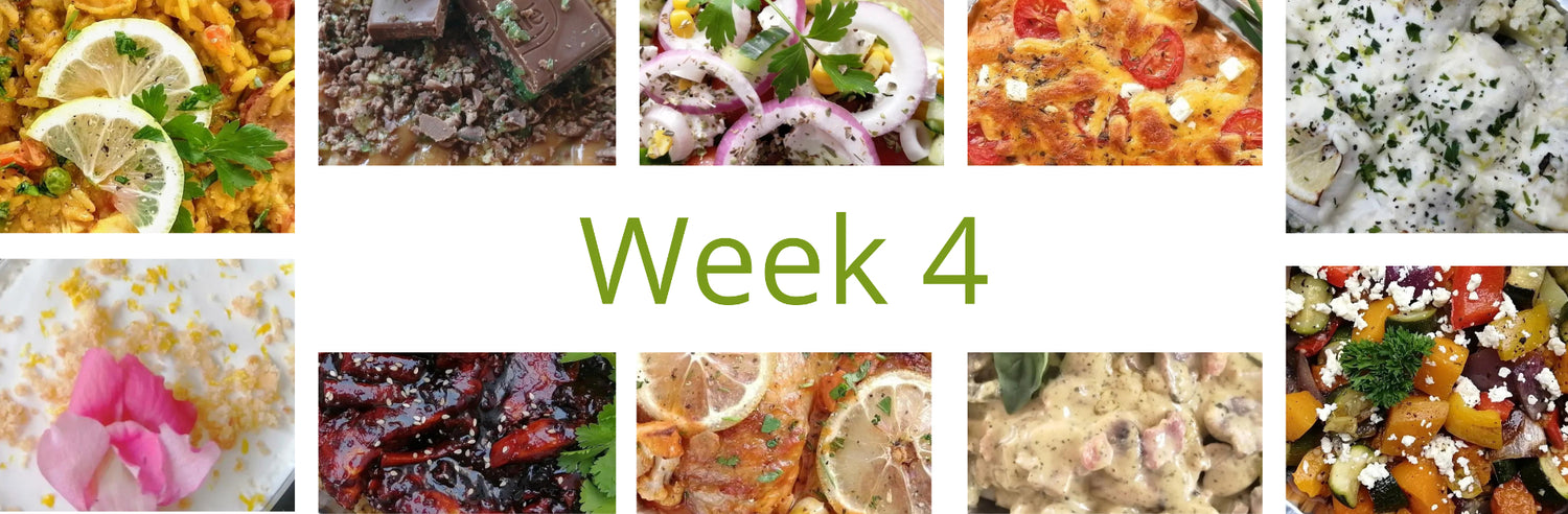 Week 4 Menu – Vanessa Colleen Food From Home
